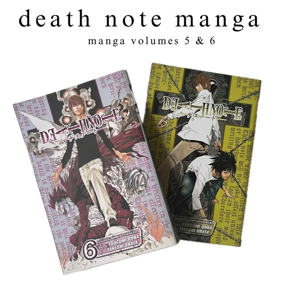 Manga | Accents | Bundle Set Of 2 Death Note Manga Volumes 5 6 Anime ...